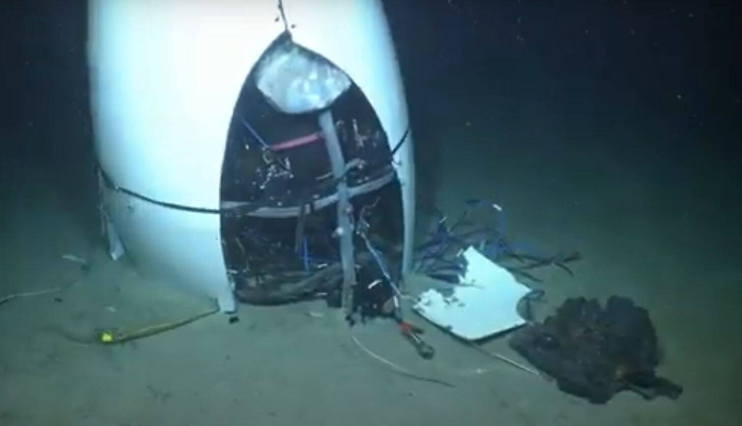 Implosion du Titan: une vidéo montrant les débris du submersible ...