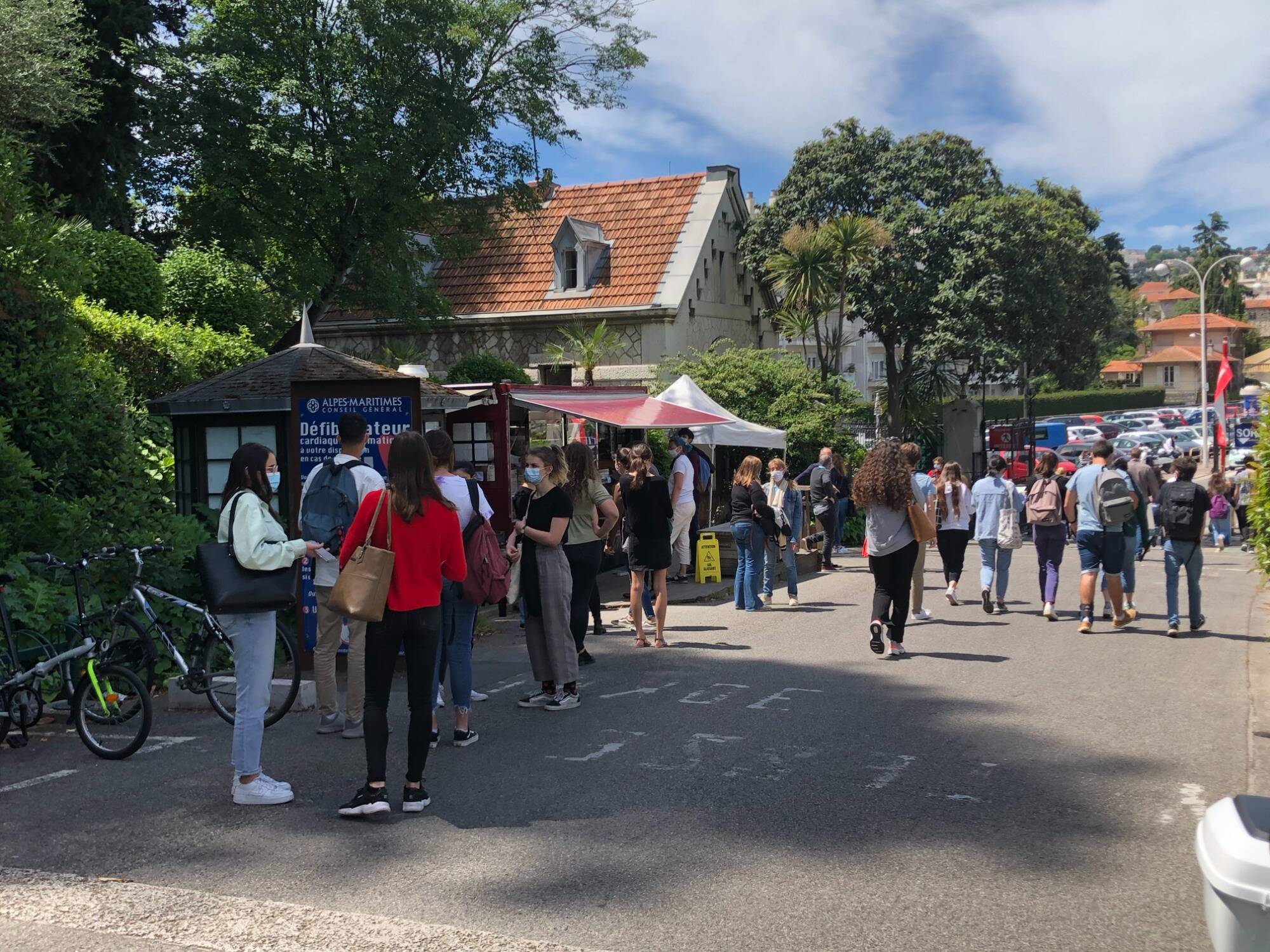 Pas d’effet déconfinement sur le campus Valrose, à Nice - Nice-Matin