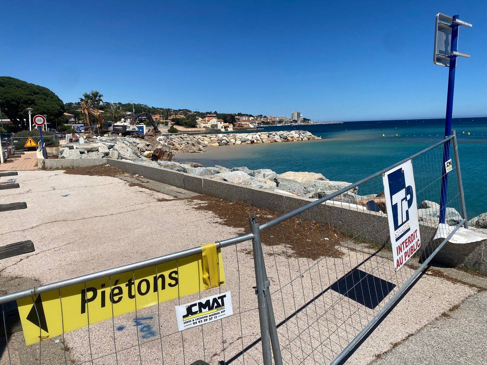 La Croisette de Sainte-Maxime bientôt libérée de ses engins de chantier ...