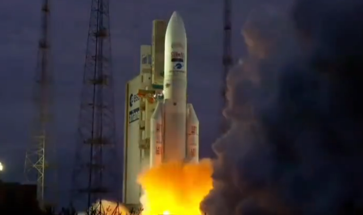 Voici les superbes images de l'ultime vol de la fusée européenne Ariane ...