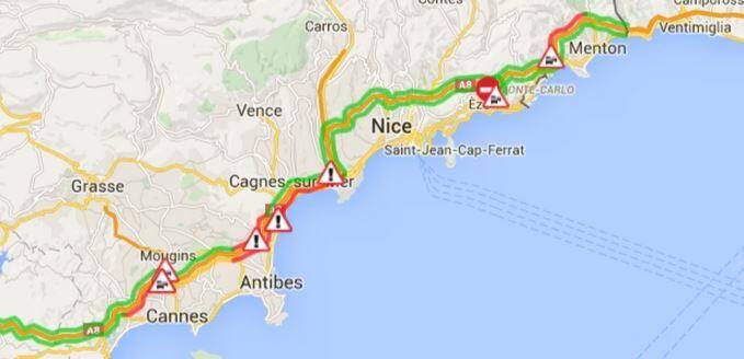 TRAFIC. Circulation compliquée sur l'autoroute A8 ce lundi matin - Nice ...