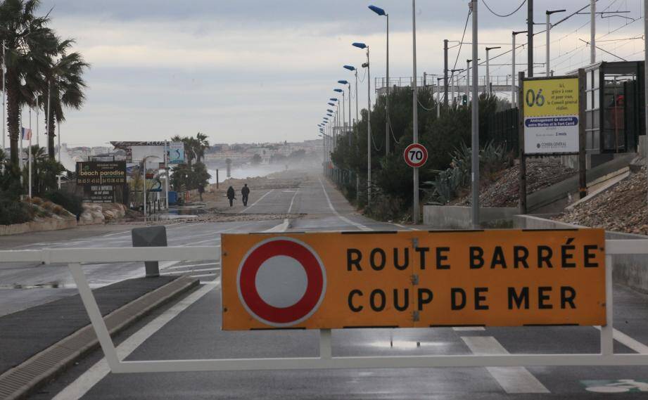 La route du bord de mer fermée dimanche entre Antibes et Villeneuve ...