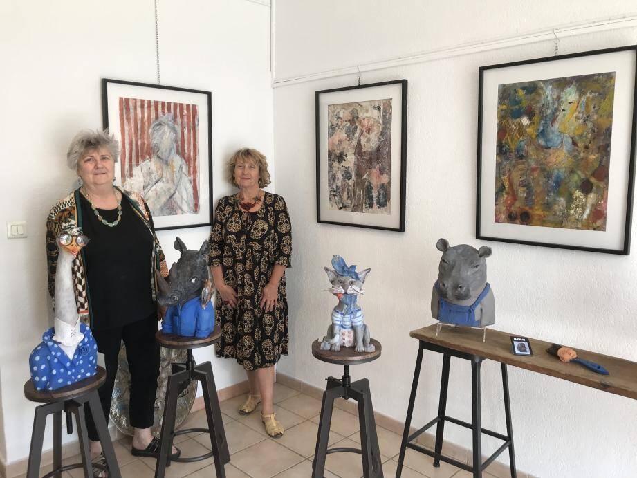 La peintre Brigitte Wurstle et la sculptrice Bern en expo à la galerie ...