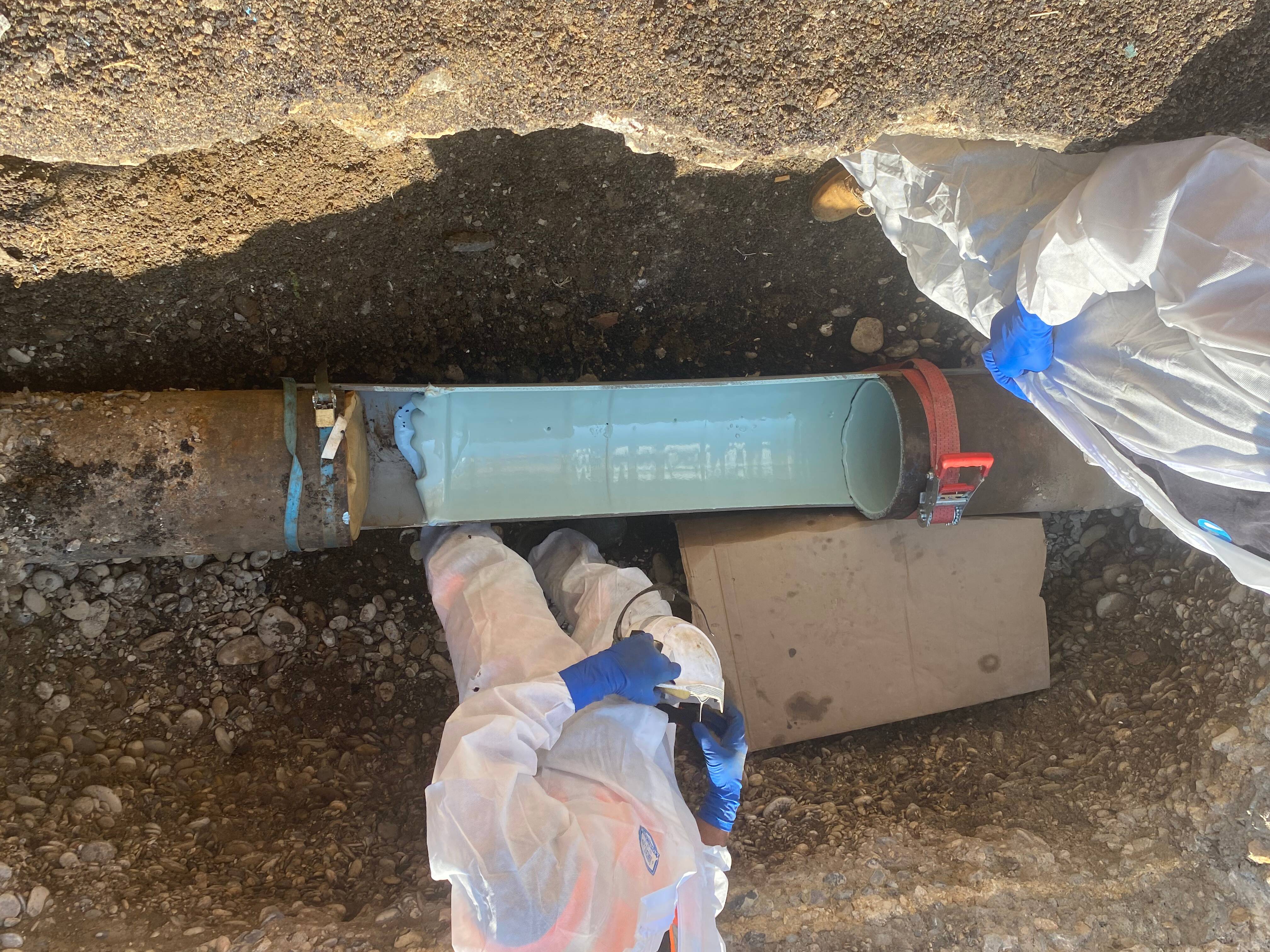 Une canalisation vieille de 130 ans réhabilitée de l’intérieur entre Villeneuve-Loubet et ...