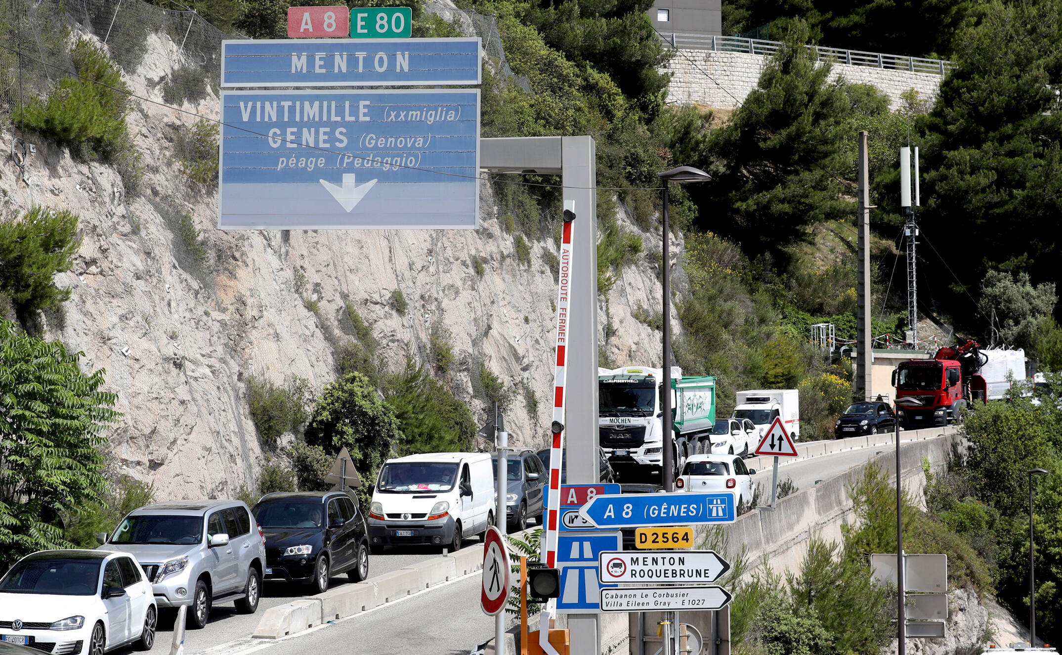 L’accès à l’autoroute A8 depuis Roquebrune vers Nice revient sur la ...